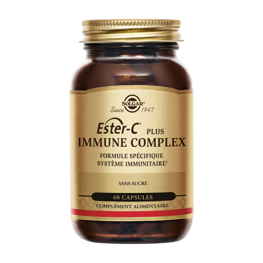 Solgar Ester C® Plus Immune Complex Défenses Immunitaires 60 capsules ...