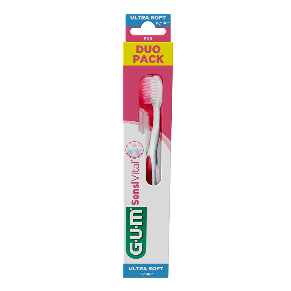 Gum SensiVital+ Brosse A Dents 509 Ultra Souple x2 - Easypara
