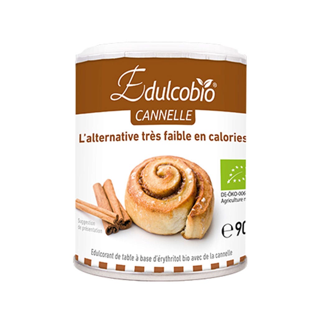 Edulcobio Edulcorant naturel Bio en poudre Cannelle 90g - Easypara