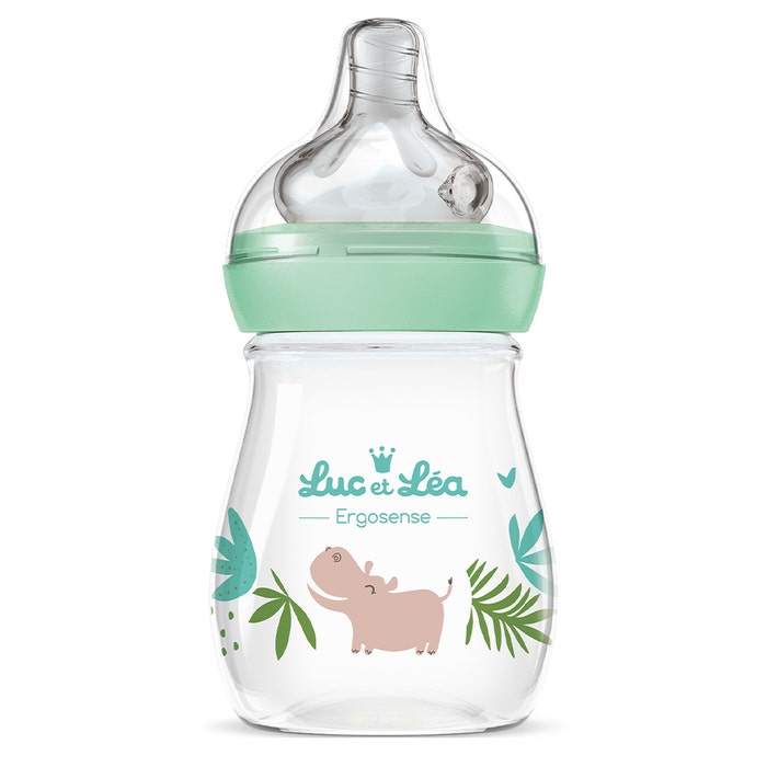 Luc Et Lea Ergosense Biberon Plastique Savane 0 A 6 Mois 150ml - Easypara Luc Et Lea Ergosense Biberon Plastique Savane 0 A 6 Mois 150ml - Easypara