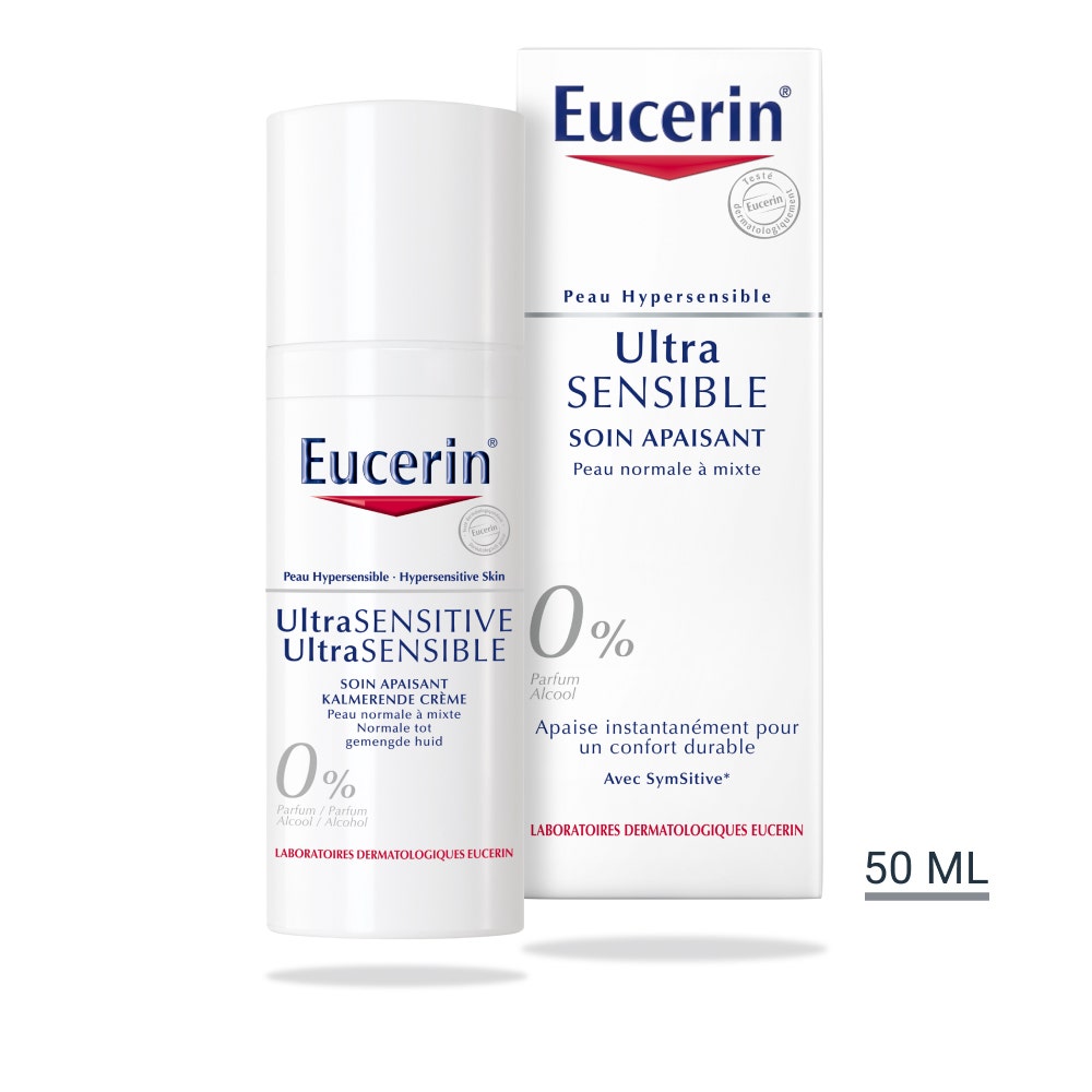 Eucerin Ultrasensible Soin Apaisant Peaux Normales A Mixtes 50ml - Easypara