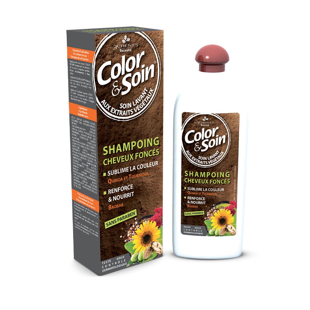 Color & Soin Color&soin Soin Lavant Cheveux Colores Fonces Flacon 250 ...