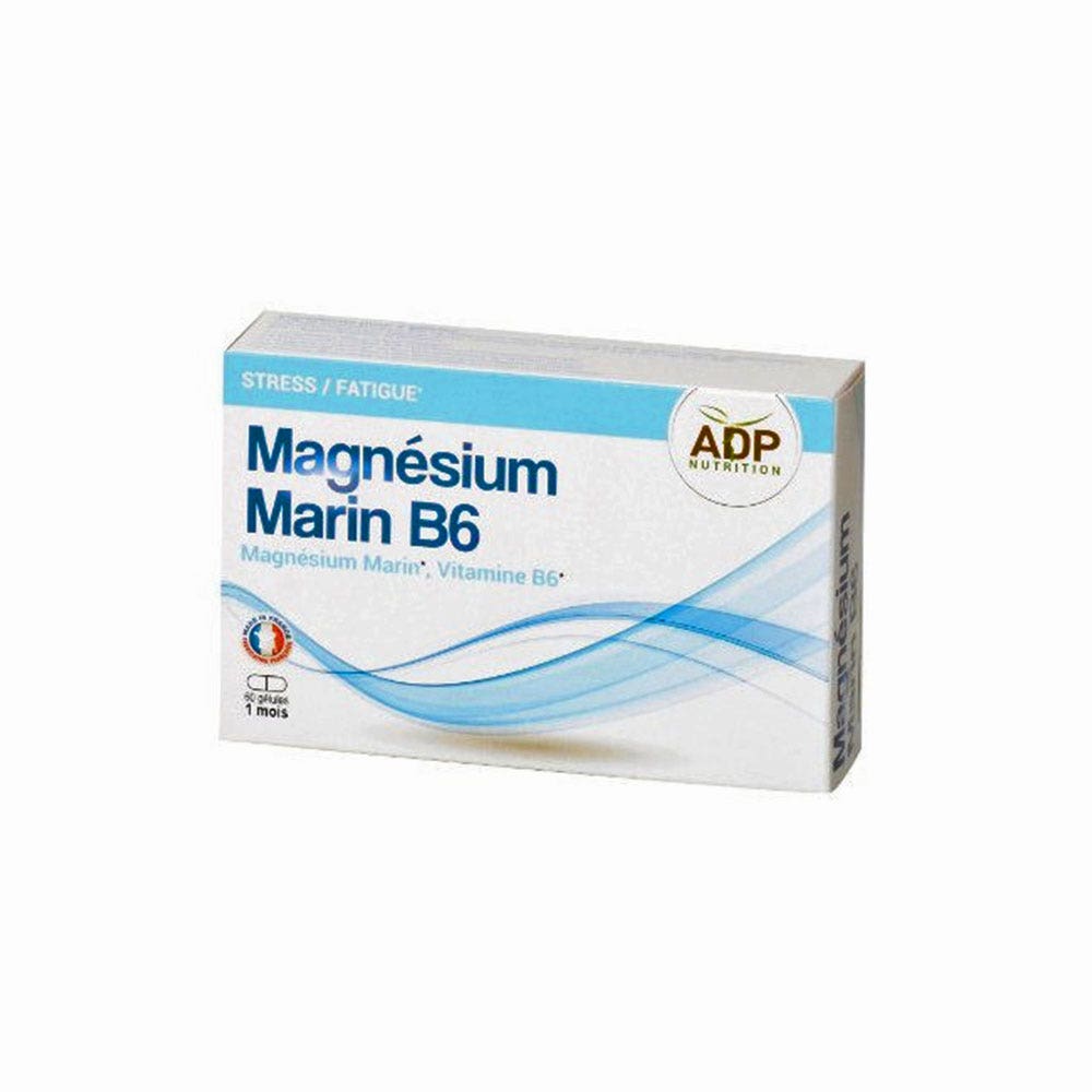 Adp Laboratoire Magnesium Marin B6 x60 Gelules - Easypara