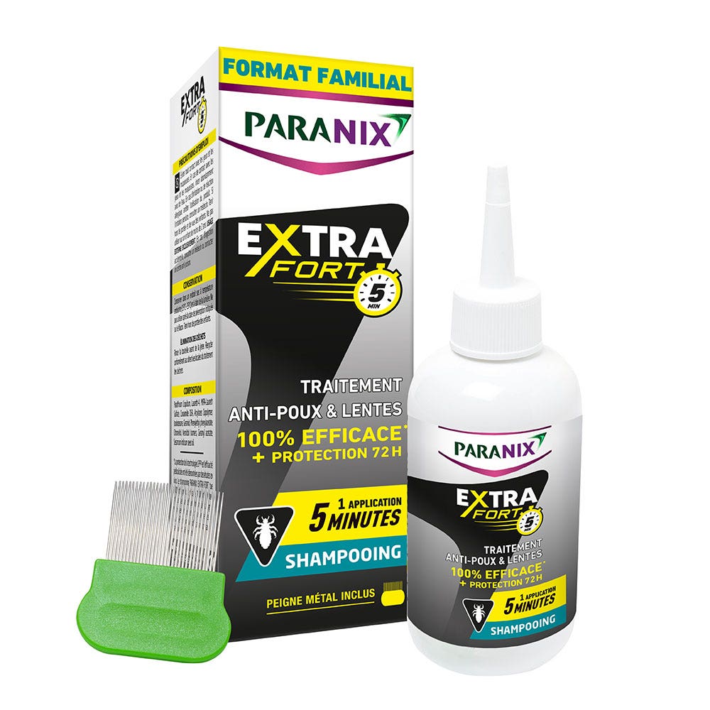 Paranix Extra Fort Shampooing Anti Poux Et Lentes 300ml - Easypara
