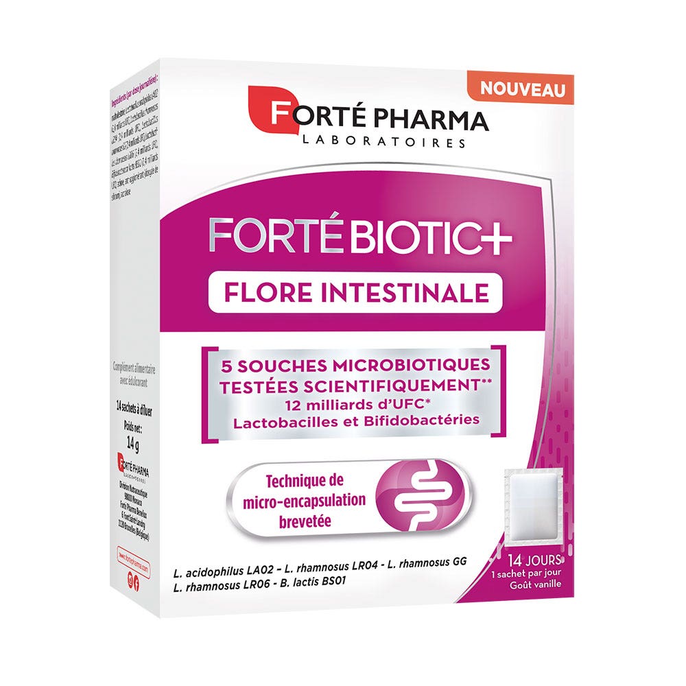 Forté Pharma Forté Biotic Flore Intestinale 14 sachets - Easypara