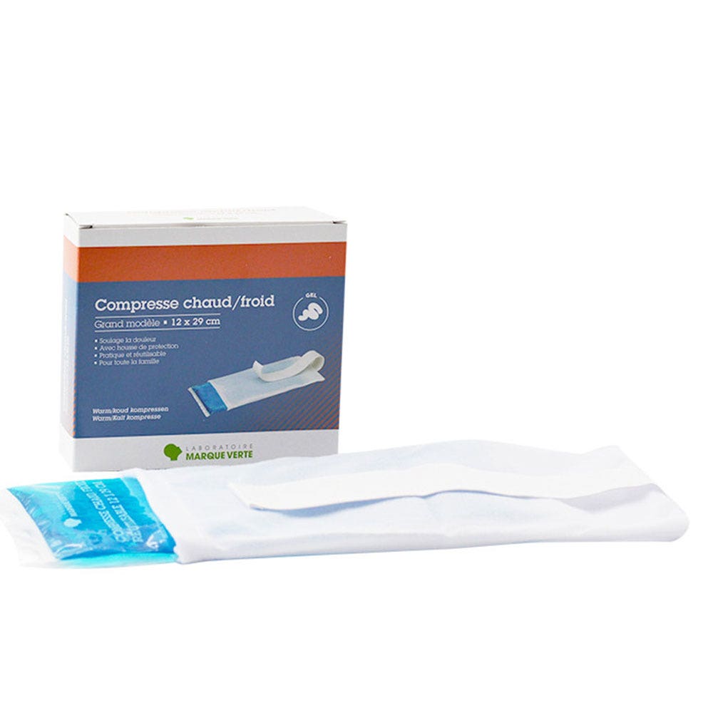 Marque Verte ActiKine Compresse chaud/froid gel 12x29cm Grand modèle 1 ...