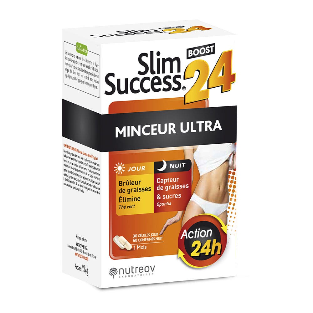 Nutreov Slim Success Boost Minceur Ultra 30 Gélules Jour + 60 Comprimés ...