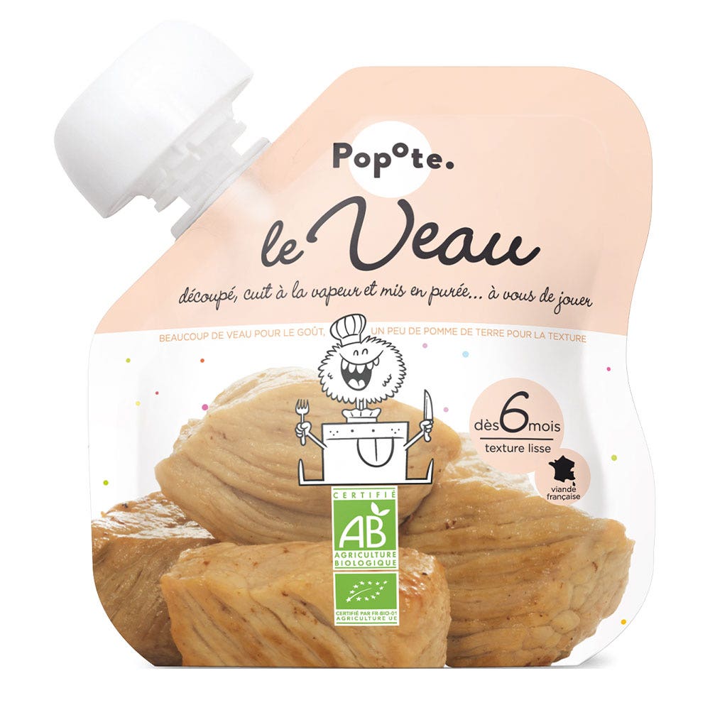 Popote Protéines Gourde Bio Dès 6 Mois 60g - Easypara