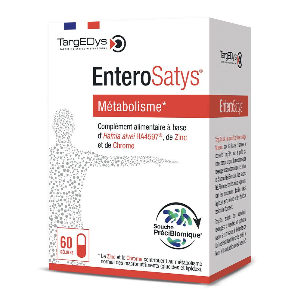 Targedys EnteroSatys® Métabolisme 60 Gelules - Easypara