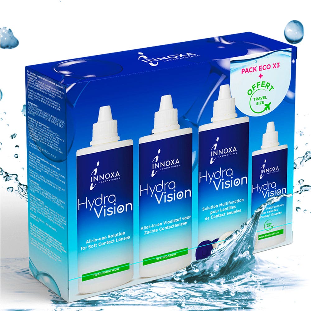Innoxa HydraVision Solution multifonctions pour lentilles de contact souples pour les yeux ...