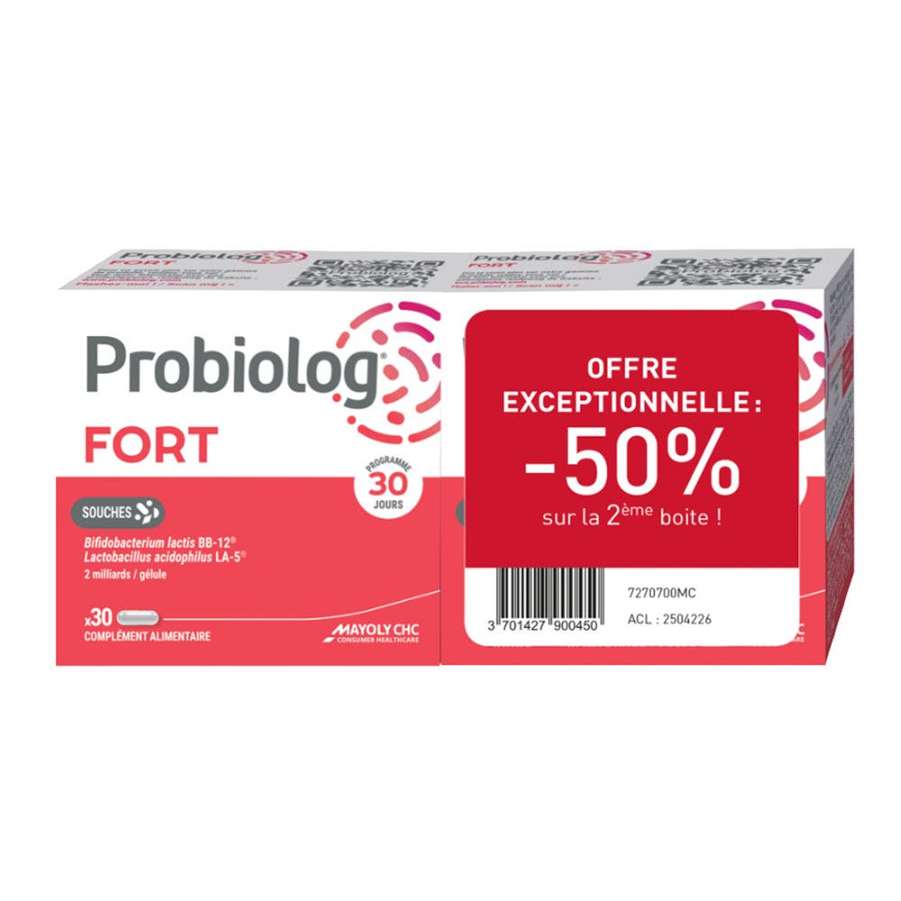 Mayoly Spindler Probiolog Fort 2x30 Gélules - Easypara