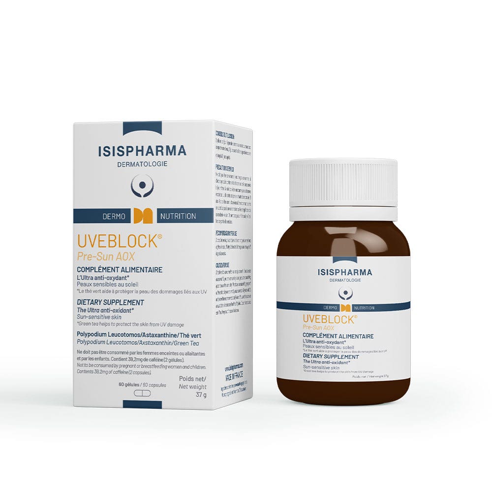 Isispharma UVblock Pre Sun 60 Gélules - Easypara