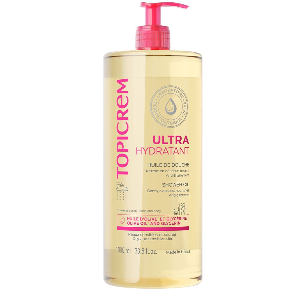 Topicrem Ultra-Hydratant Huile de Douche 1000ml - Easypara