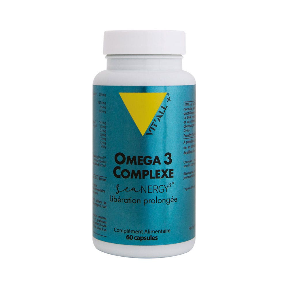 Vit'All+ Omega 3 Complexe SeaNergy3 60 Capsules - Easypara