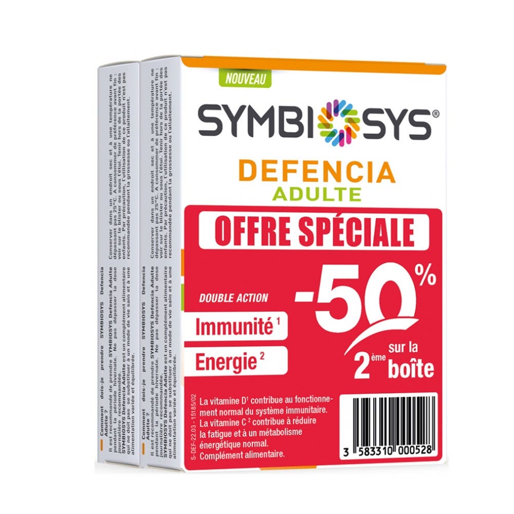 Symbiosys Microbiote Defencia adulte 2x30 gélules - Easypara