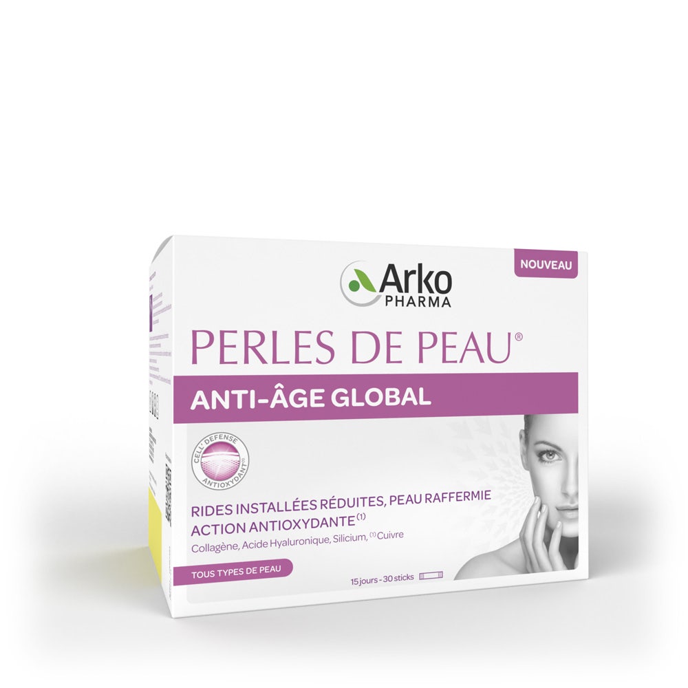 Arkopharma Perles De Peau Anti-âge Global 60 Sticks - Easypara