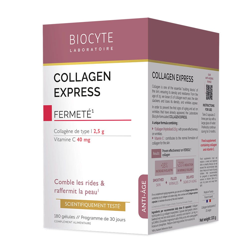 Biocyte Collagen Express 180 Gelules - Easypara
