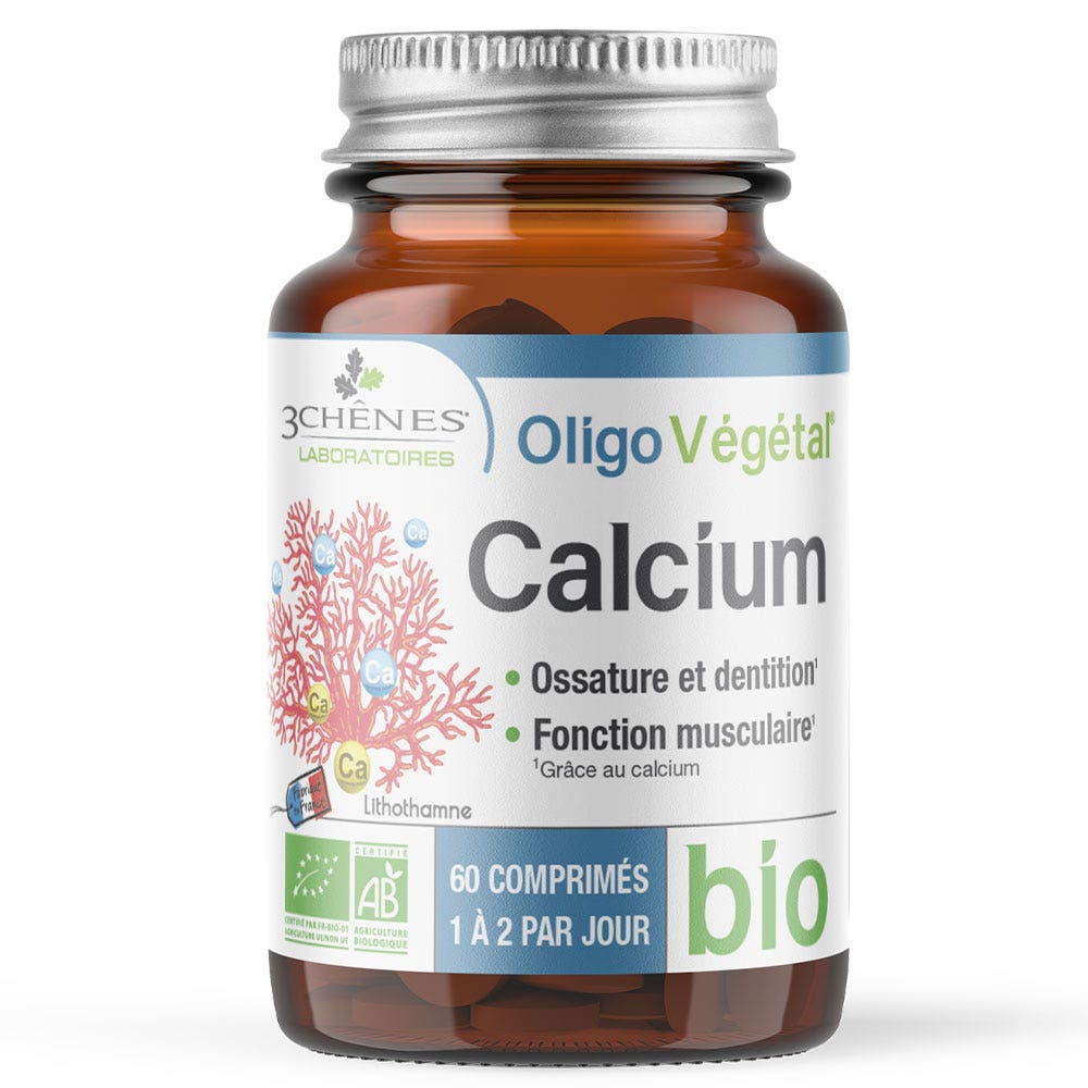 3 Chênes Calcium Bio 60 comprimés - Easypara