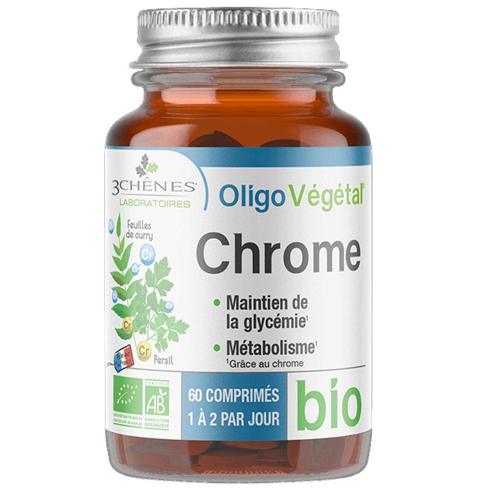 3 Chênes Chrome Bio 60 comprimés - Easypara