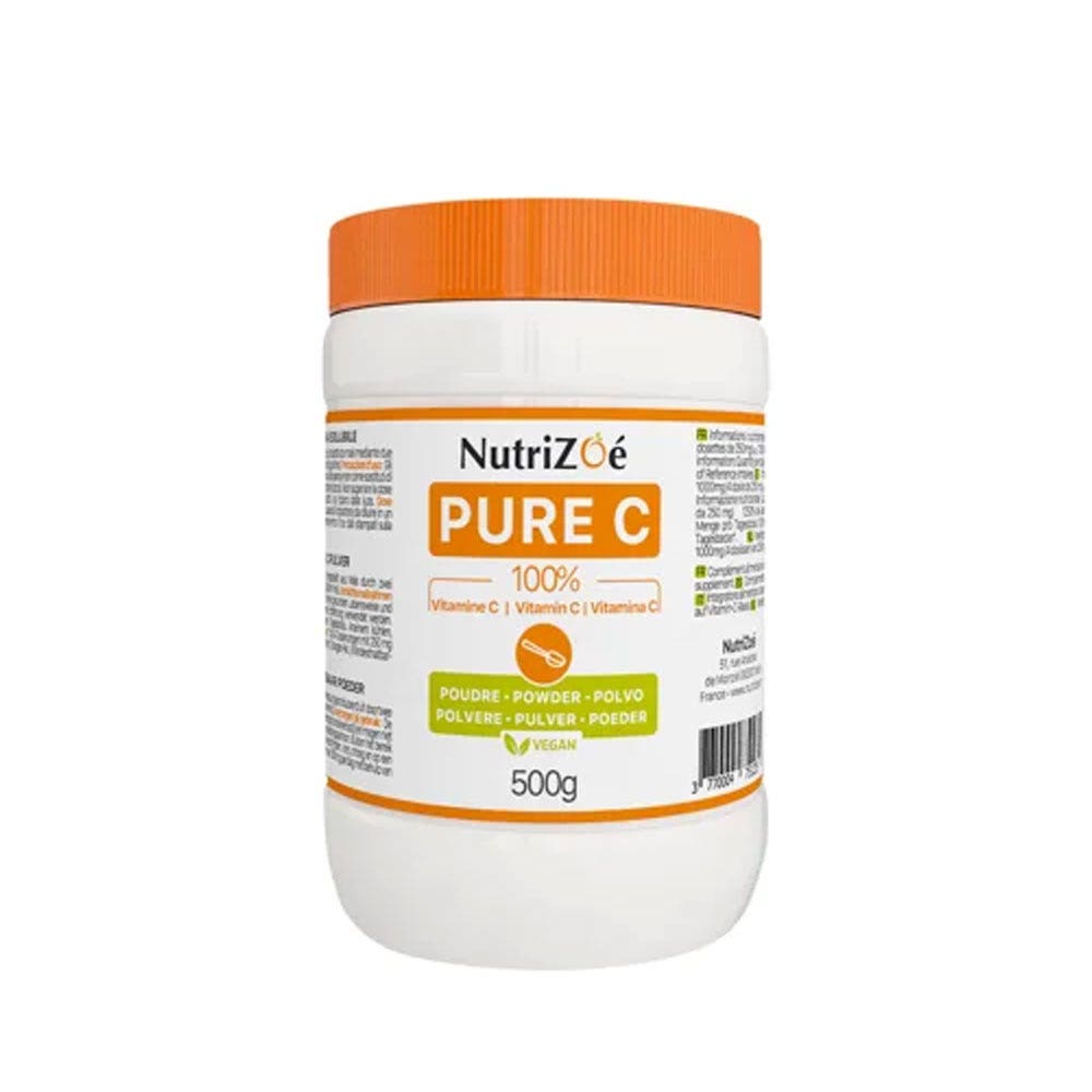 NutriZoé Pure C 100% vitamine C 500g - Easypara