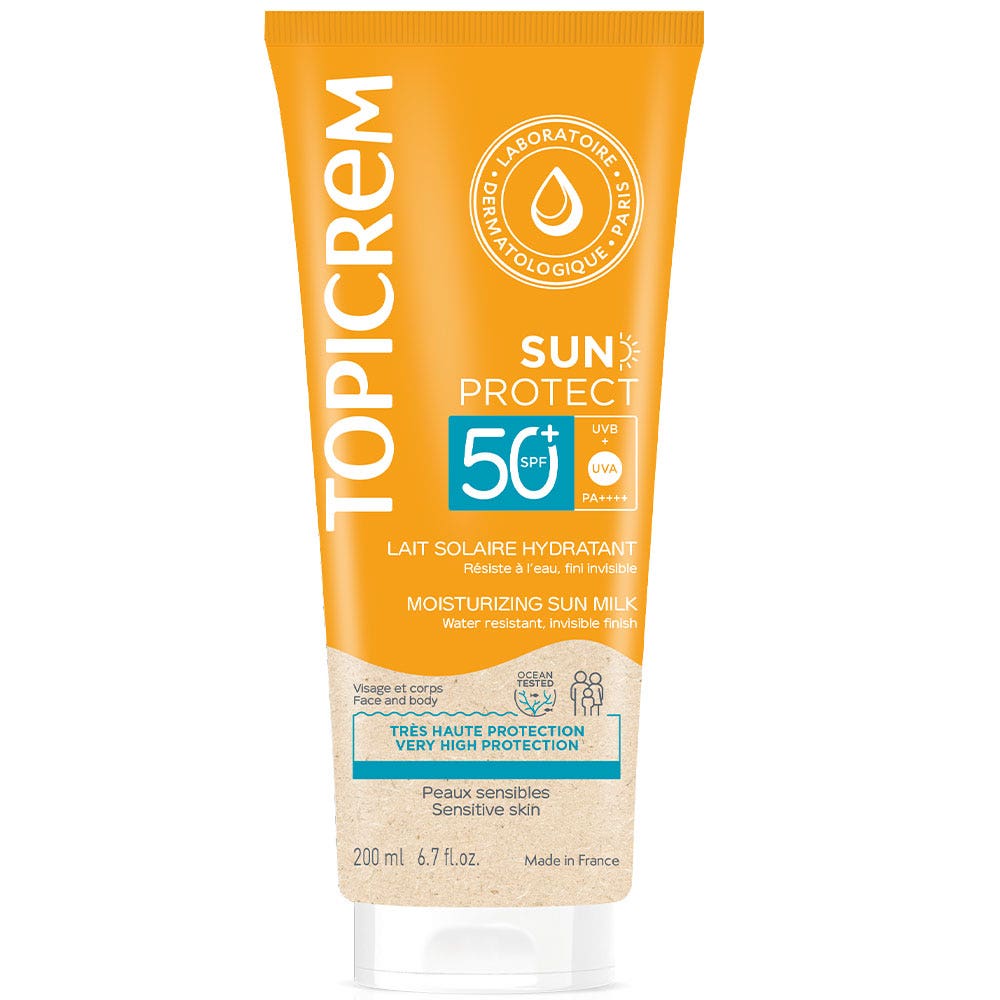 Topicrem Sun Protect Lait Solaire Hydratant SPF50+ 200ml - Easypara