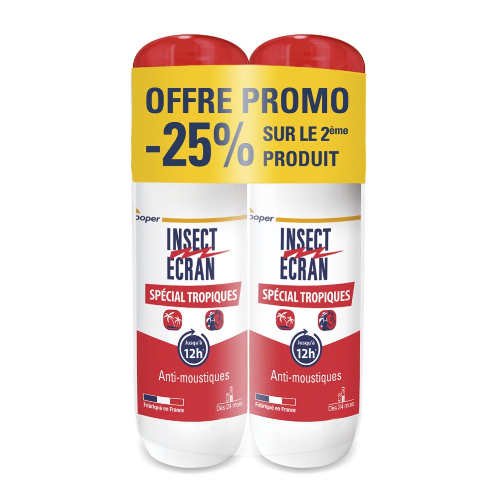 Insect Ecran Repulsif Anti-moustiques Peau Zones Tropicales Adultes Et ...