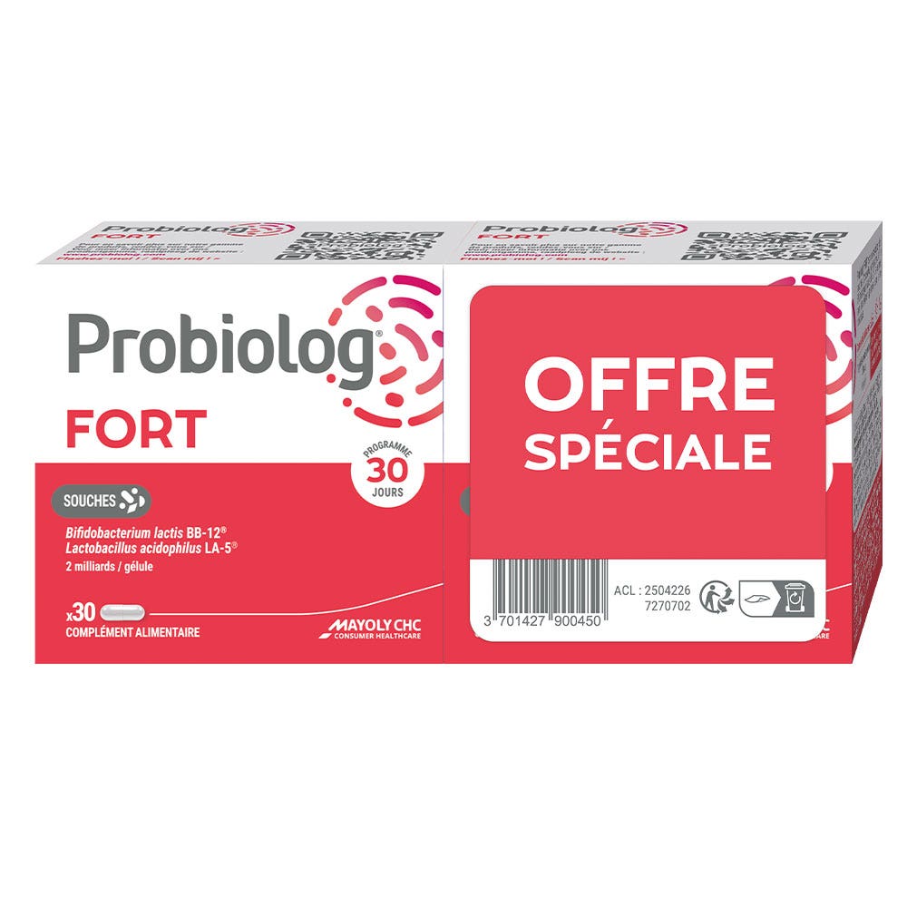 Mayoly CHC Probiolog Fort 2x30 Gélules - Easypara
