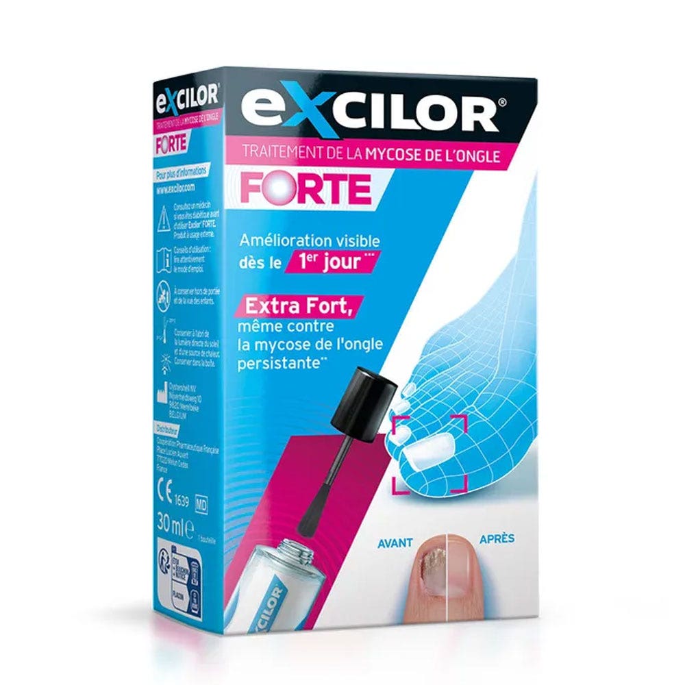 Excilor Forte Traitement de la mycose de l'ongle 30ml - Easypara