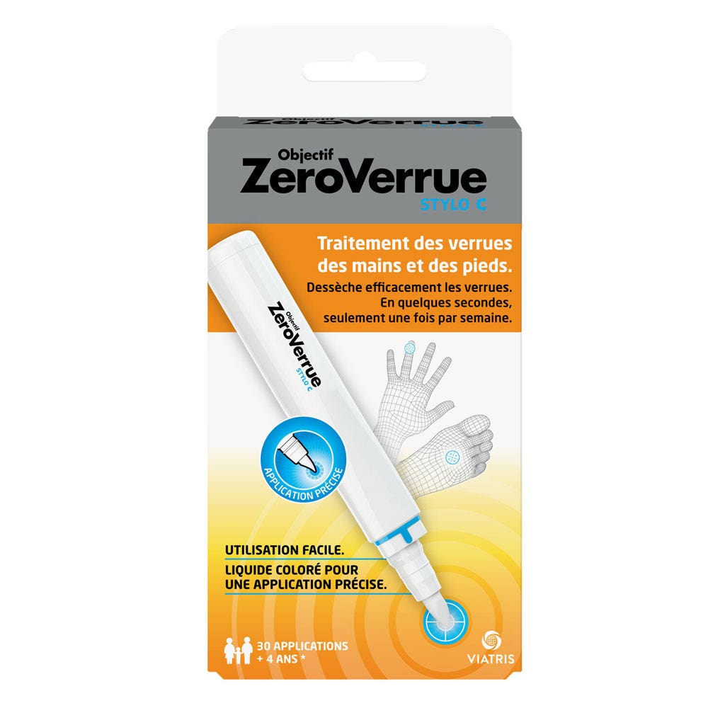 Objectif ZeroVerrue Stylo C Traitement Verrues des mains et des pieds ...