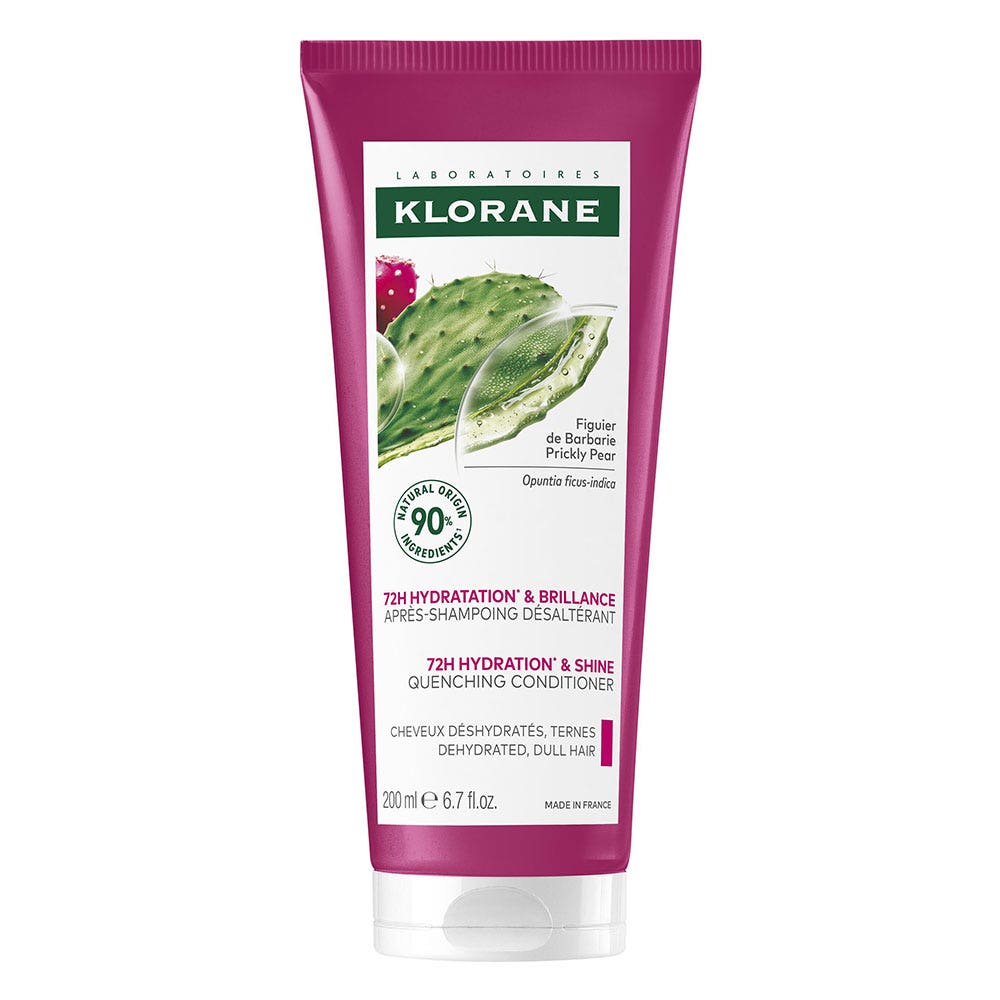 Klorane Figuier de Barbarie Après-shampooing Désaltérant 72h Hydratation & Brillance 200ml ...