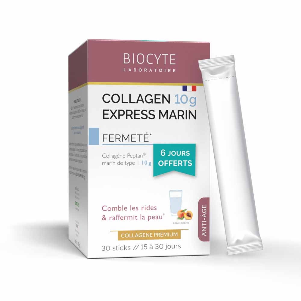 Biocyte Collagen Express Marin Anti-âge - 30 Sticks - Easypara