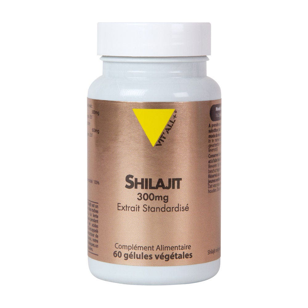 Vit'All+ Shilajit 300mg 60 gélules végétales - Easypara