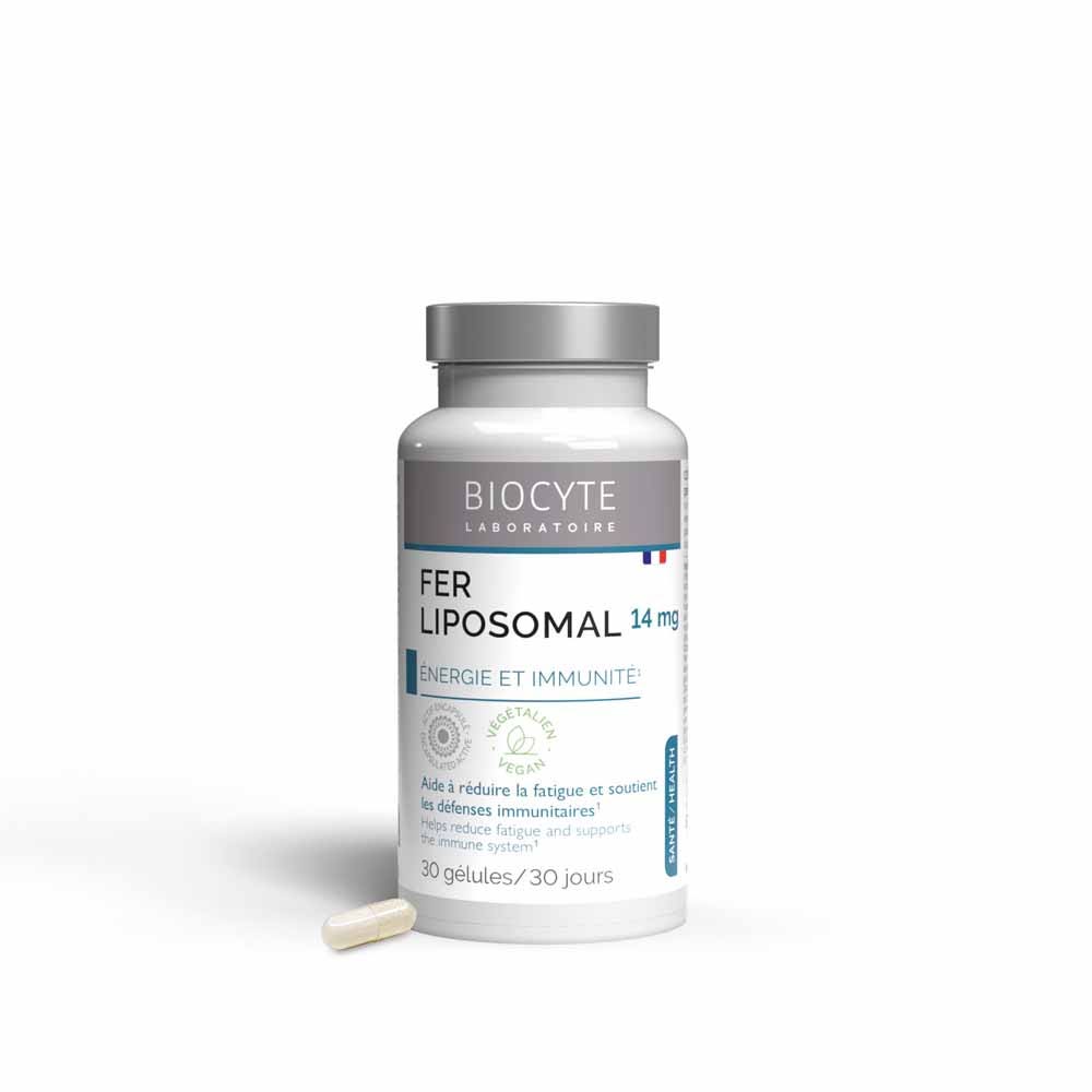 Biocyte Longevity Fer Liposomal 14mg 30 Gélules - Easypara