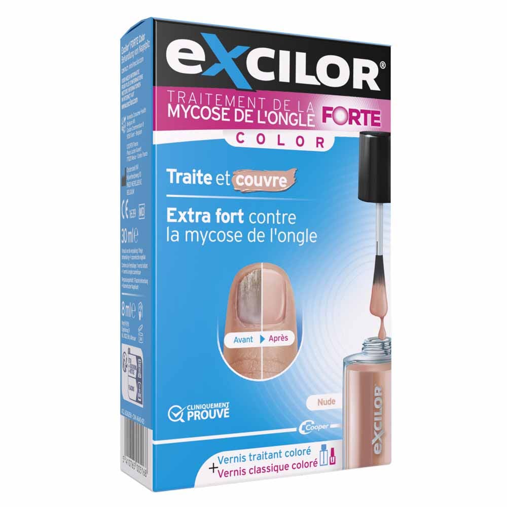 Excilor Traitement de la mycose de l'ongle Forte Color Nude 30ml - Easypara