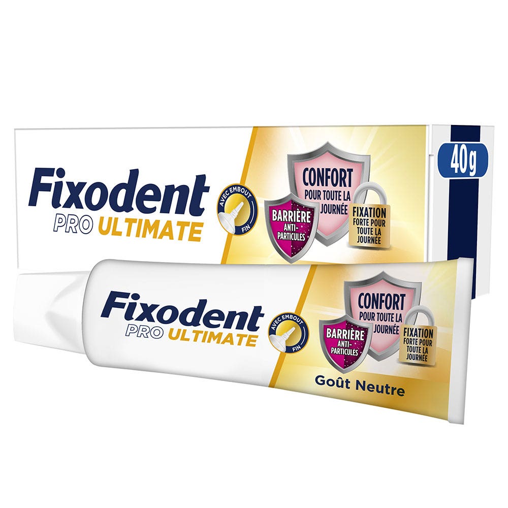 Fixodent Pro Ultimate Crème Adhésive Pour Prothèses Totales ...