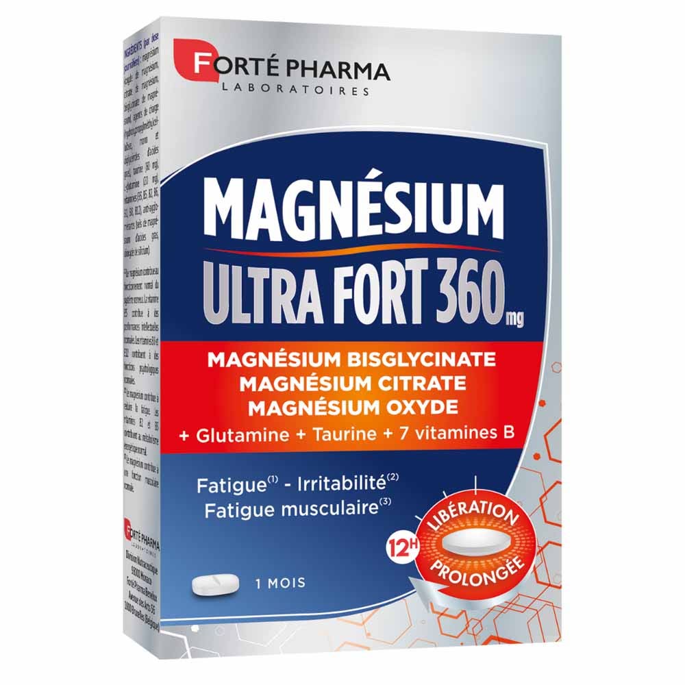 Forté Pharma Magnésium Ultra Fort 360 Stress et fatigue 30 comprimés à ...