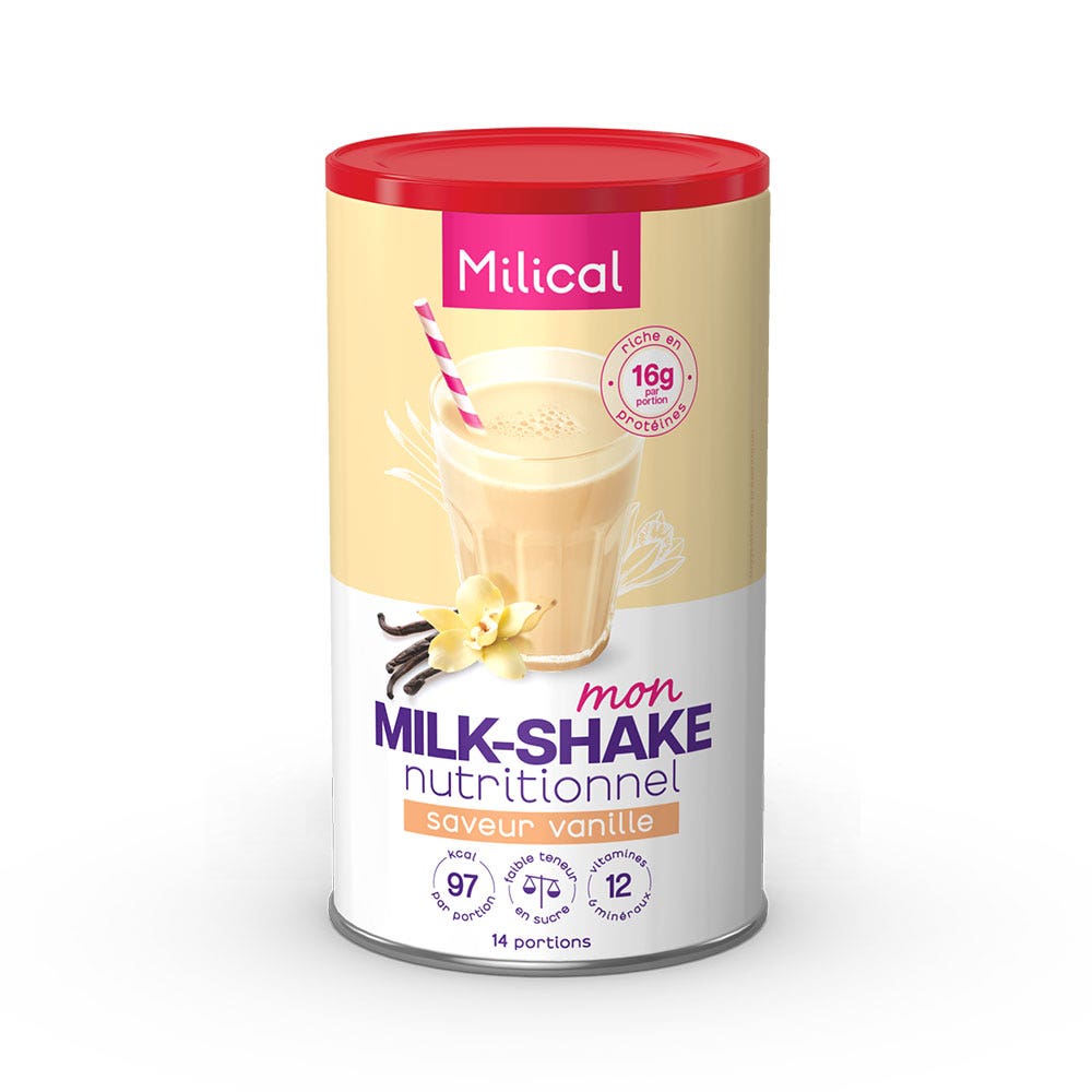 Milical Milk-shake Minceur Hyperproteine 14 portions - Easypara