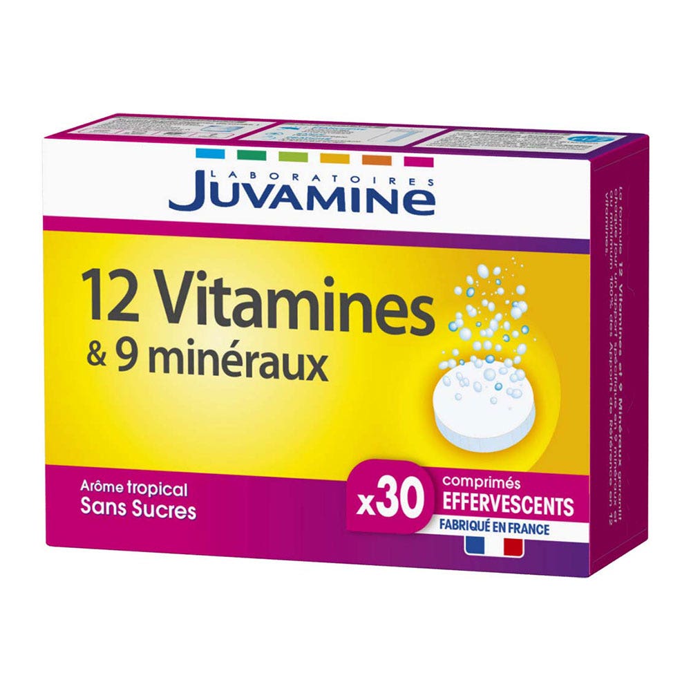 Juvamine Boost Ginseng Taurine 30 Comprimes Effervescents - Easypara