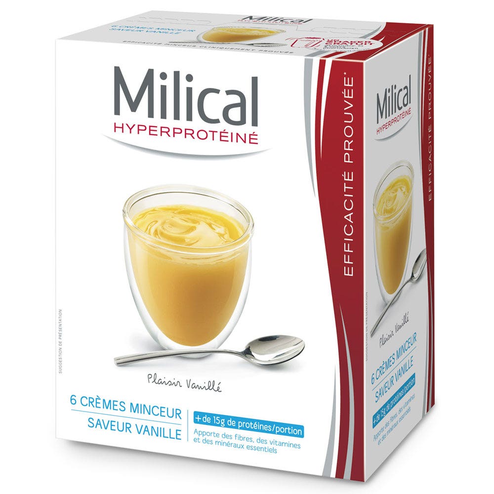 Milical Hyperproteine Cremes Minceur X6 Sachets - Easypara