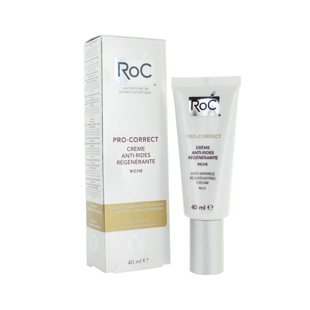 Roc Pro-correct Creme Riche Anti-rides Regenerante 40ml - Easypara