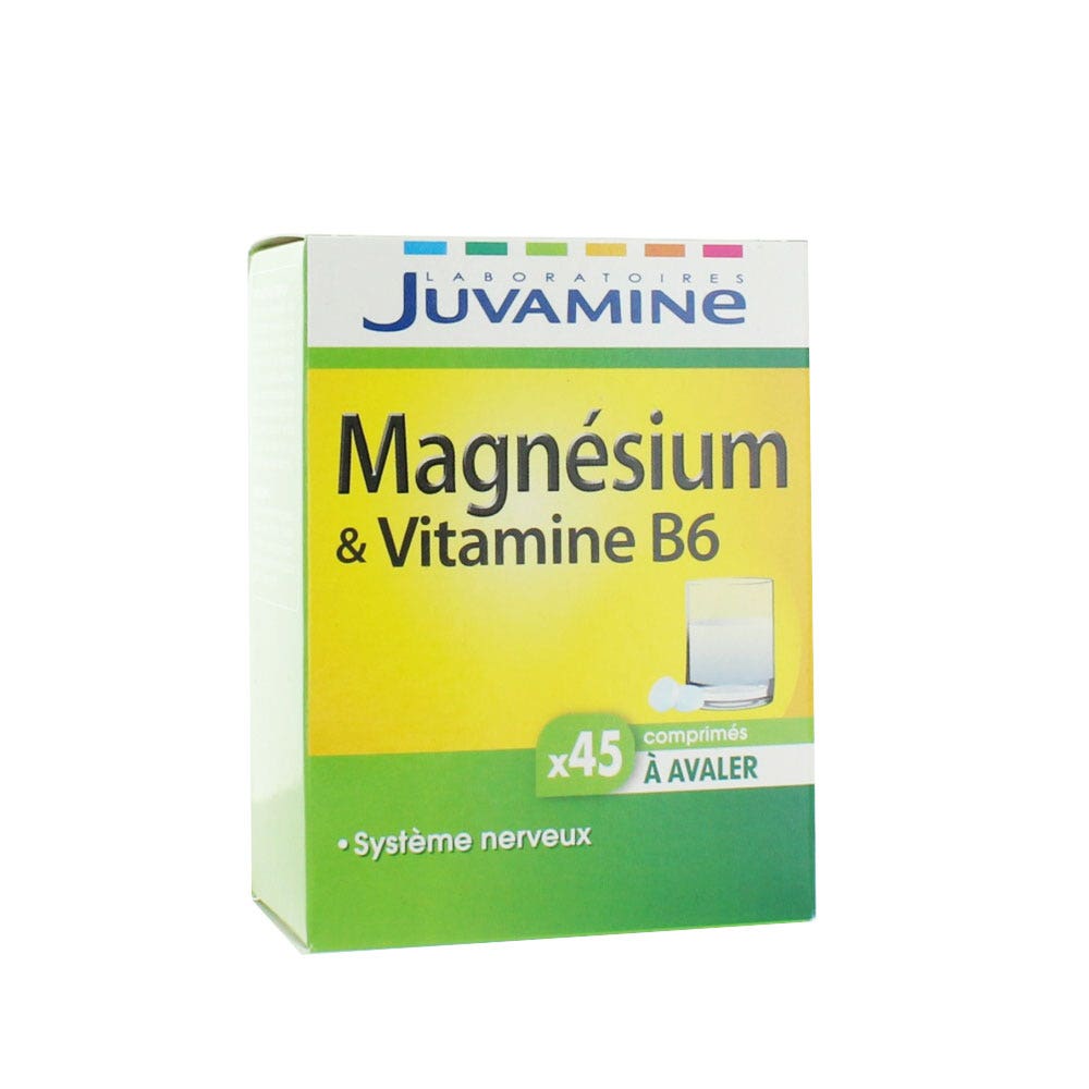 Juvamine Magnesium & Vitamine B6 45 Comprimes - Easypara
