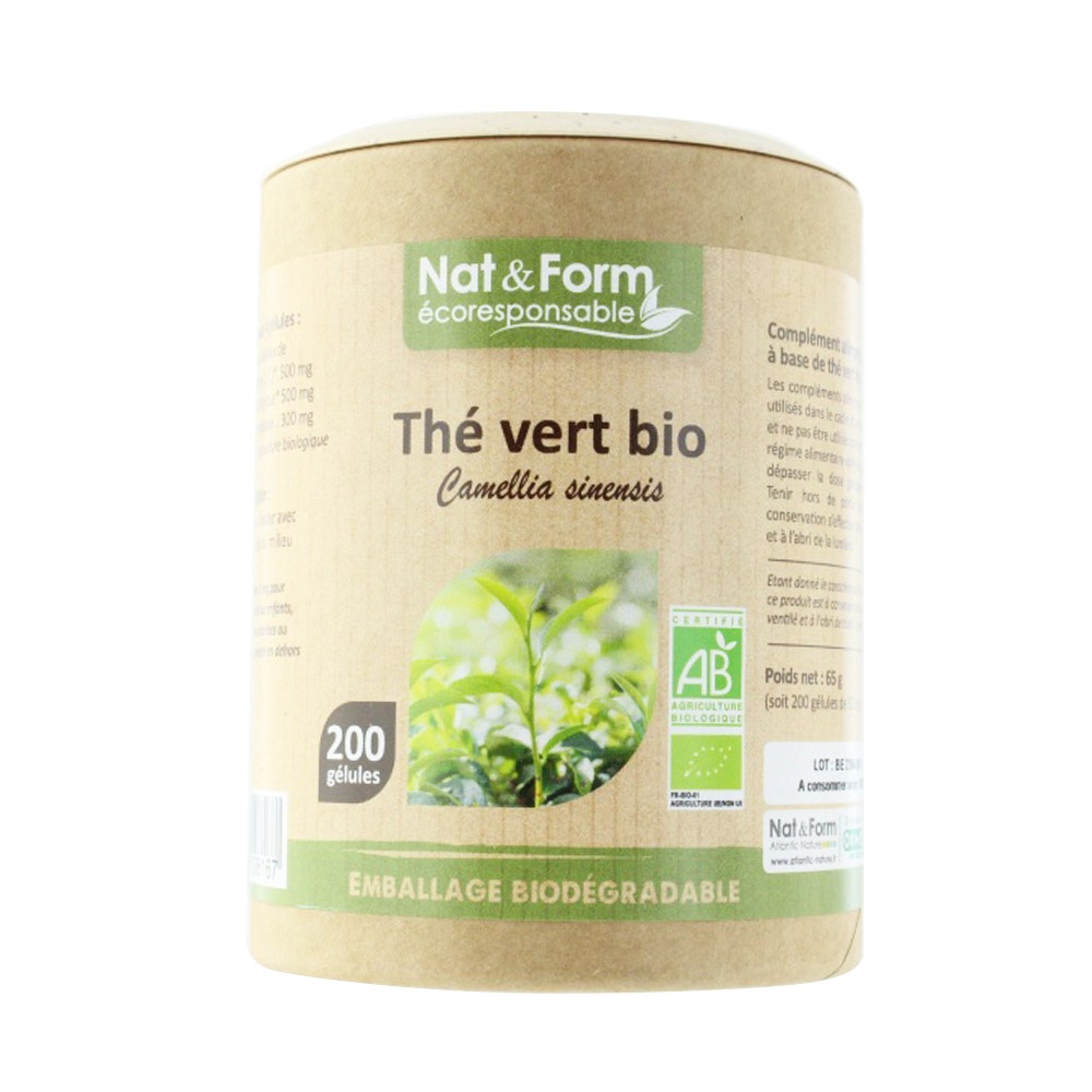 Nat&Form THE VERT BIO 200 Gélules - Easypara