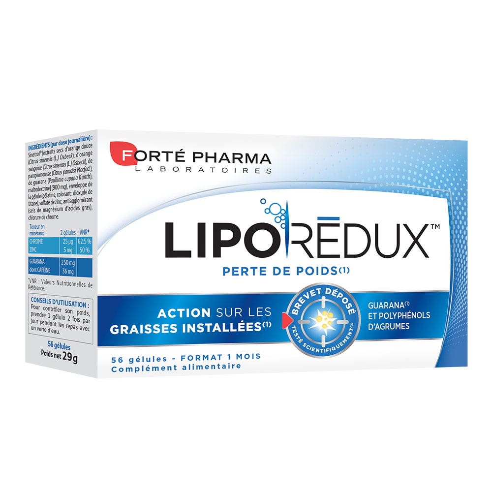 Forté Pharma Liporedux 56 Gelules - Easypara