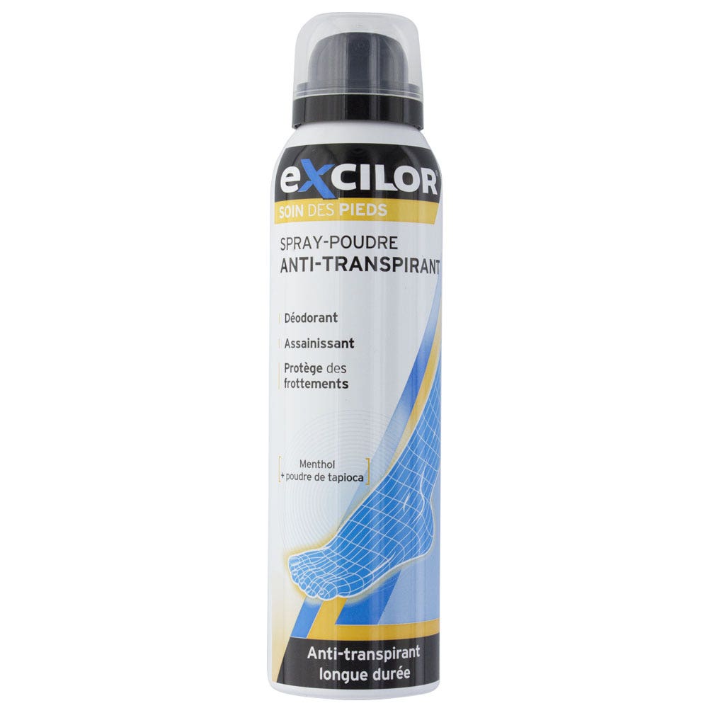 Excilor Spray Poudre Anti-transpirant Pieds 150ml - Easypara