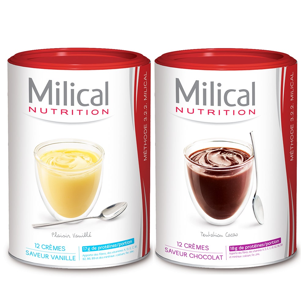Milical Creme Minceur Hyperproteine X12 Portions - Easypara