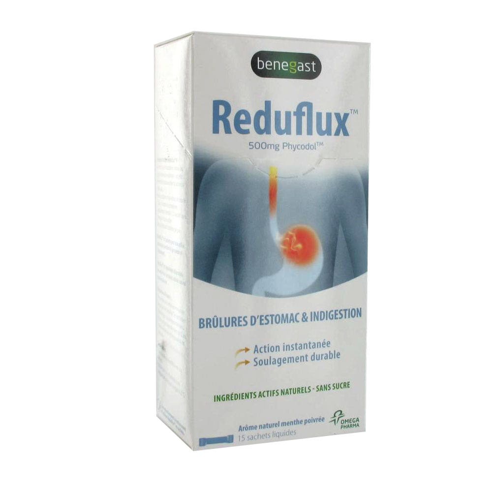 Benegast Reduflux Brulures D'estomac & Indigestion 15 Sachets - Easypara