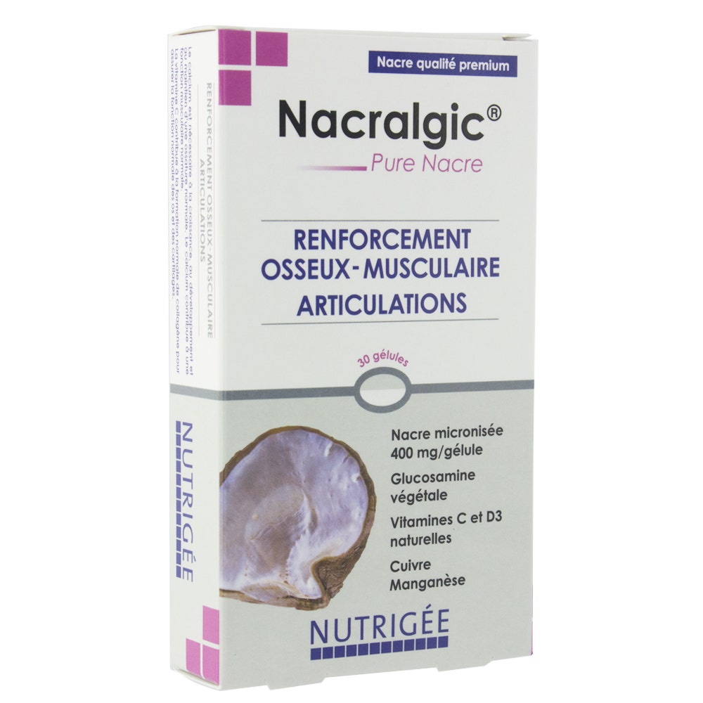 Nutrigée Nacralgic Pure Nacre 30 Gelules - Easypara