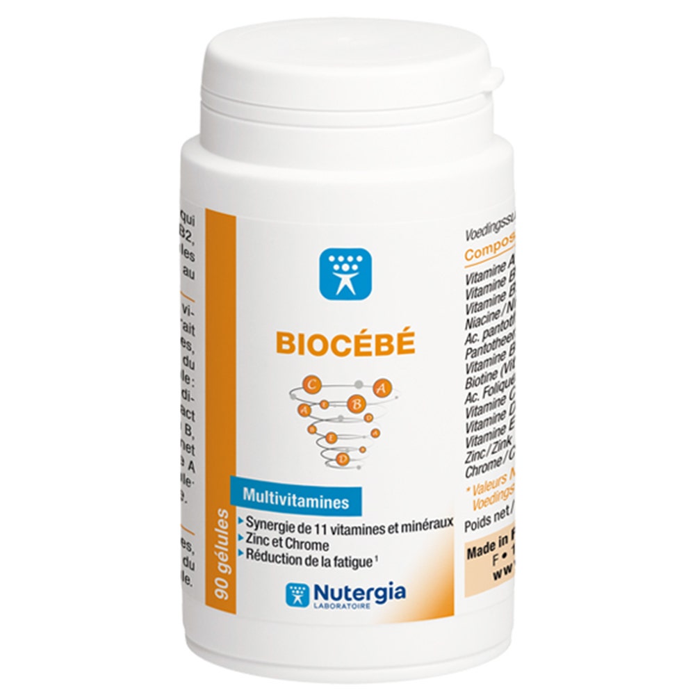 Nutergia Biocebe Vitamines Et Nutriments Essentiels 90 Gelules - Easypara