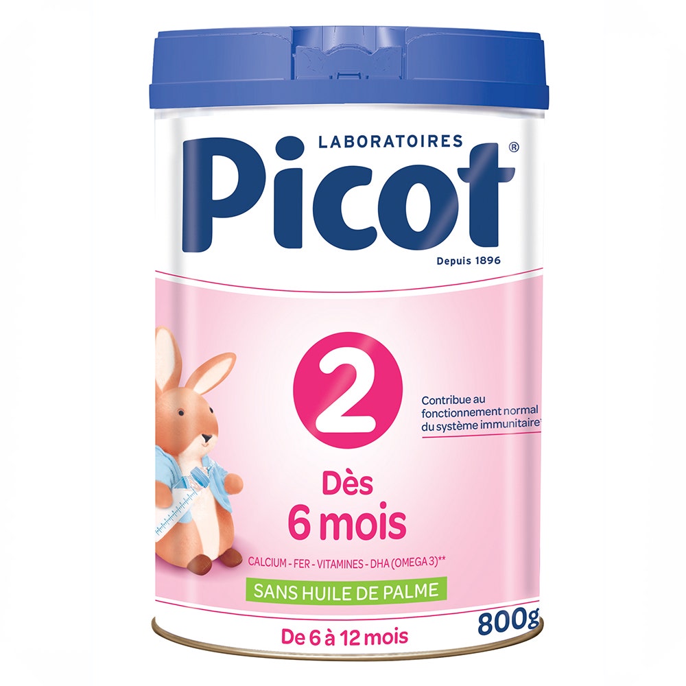 Picot 2 Lait En Poudre 6-12 Mois 800 g - Easypara