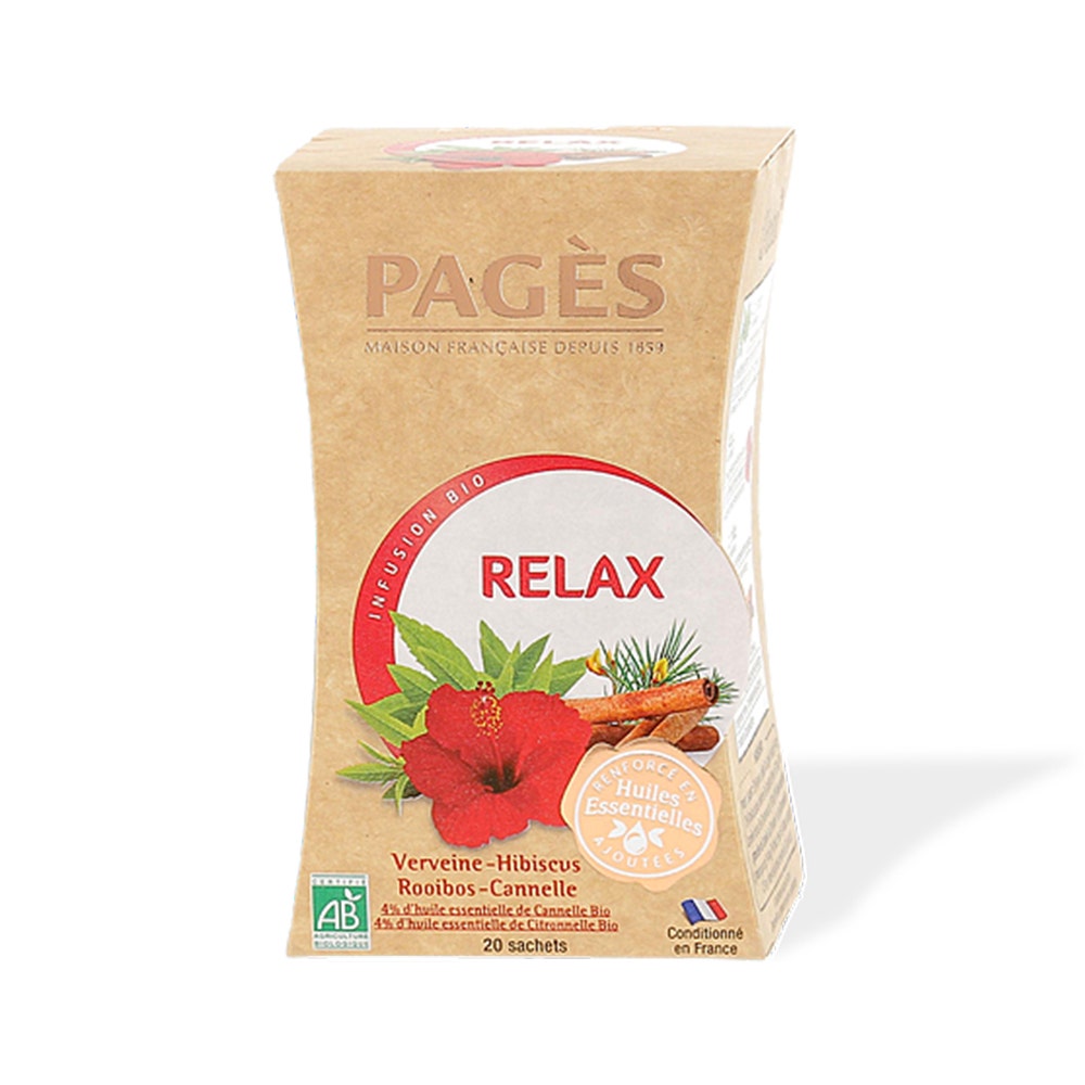 Pagès Infusion Relax Bio 20 Sachets - Easypara